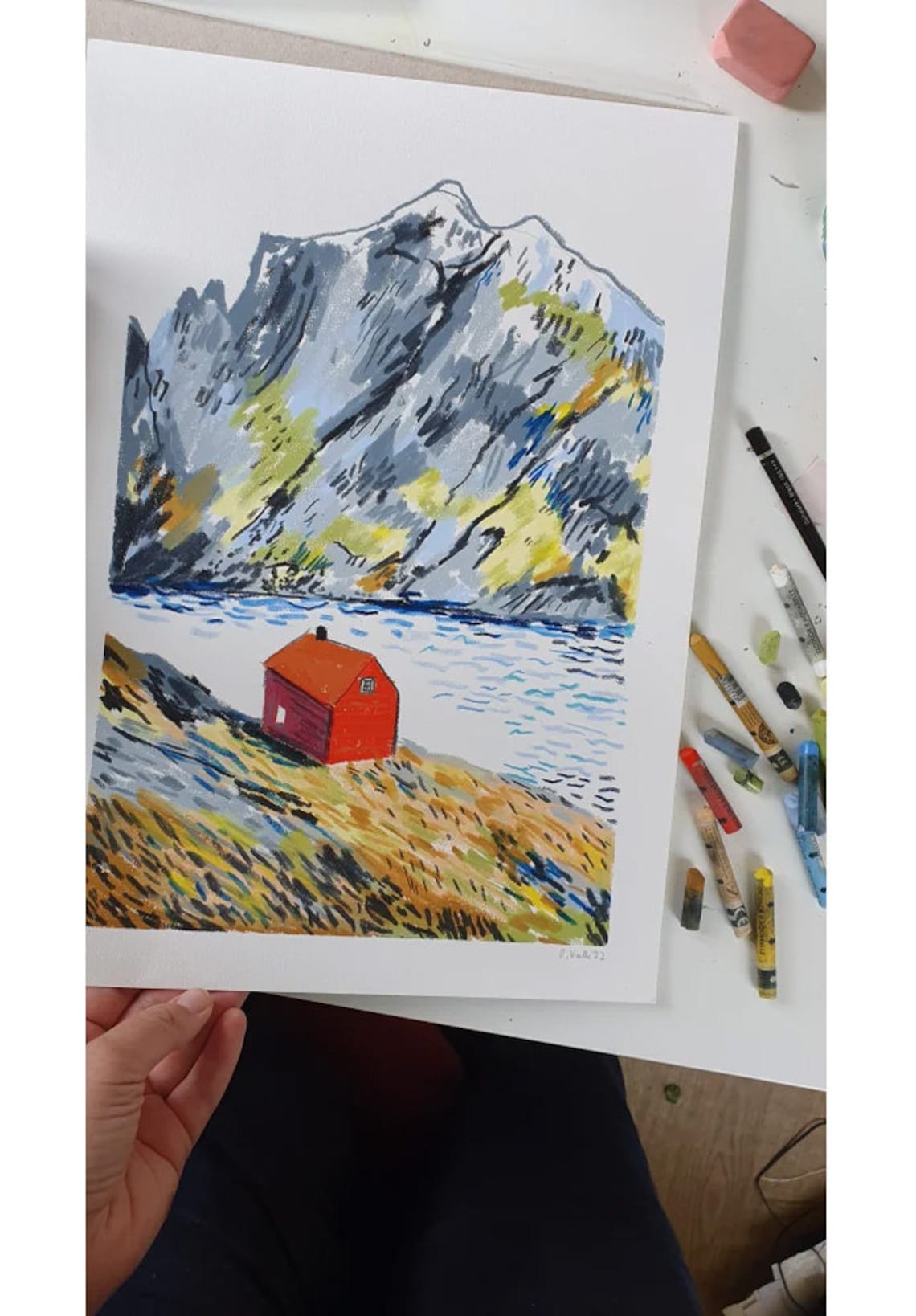 Original Drawing "up North" - Etsy