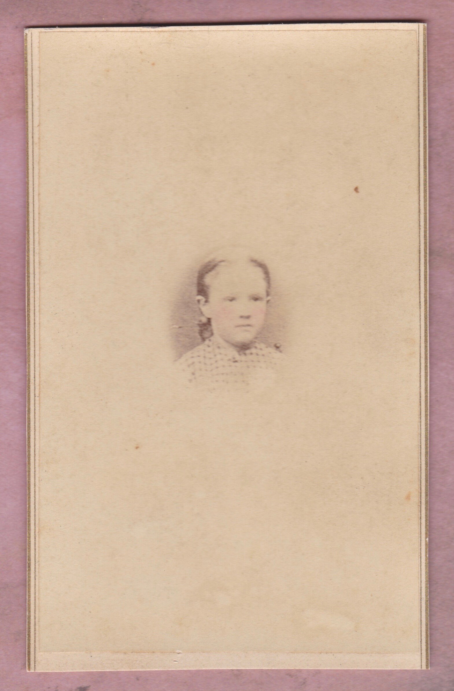 Antique Identified Colorized CDV Photo, Carte De Visite, 1800s, Girl ...