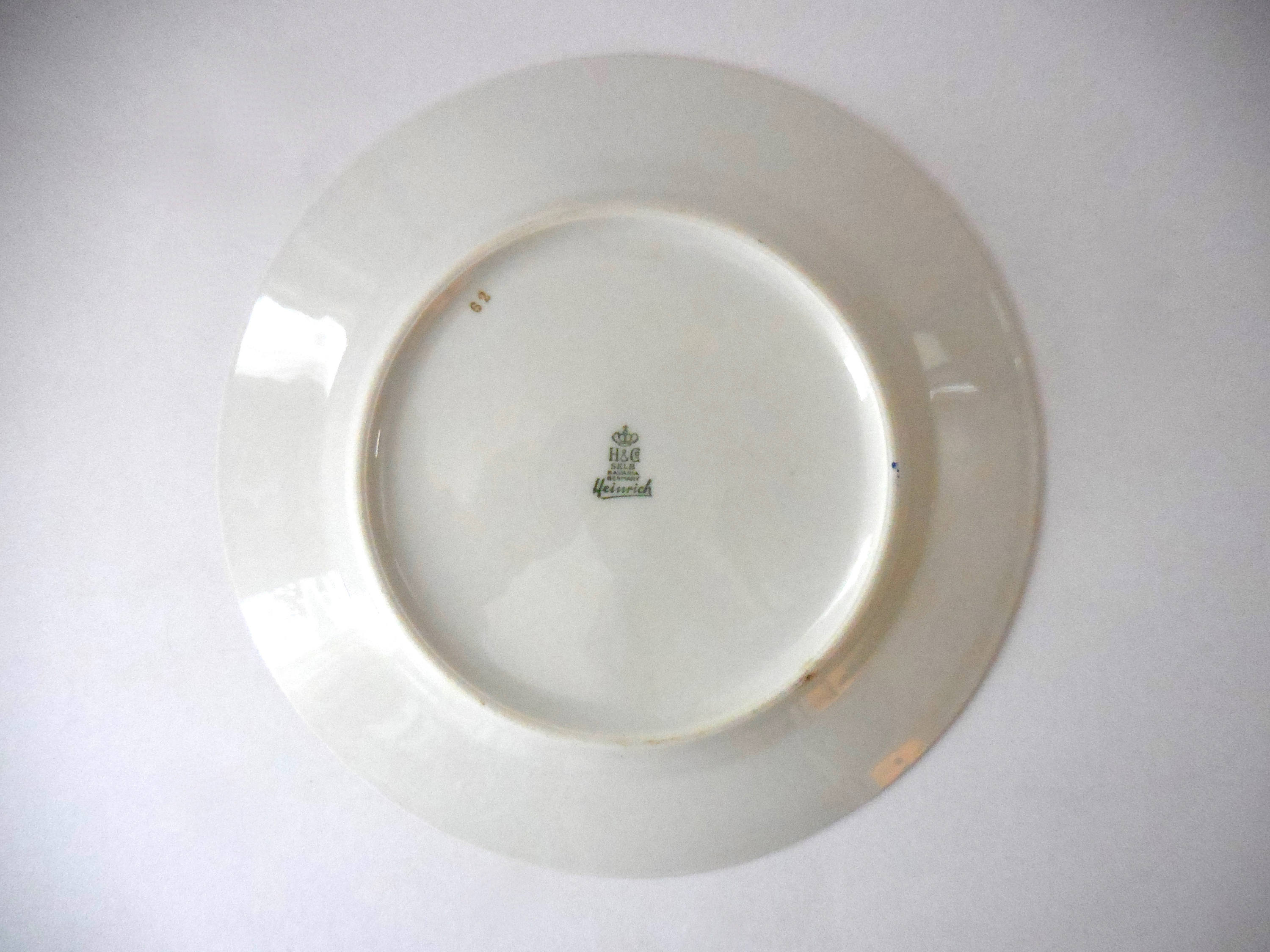 Heinrich H&co No. 16419 Pattern Bone China Bread and Butter Plate 6 1/2 ...
