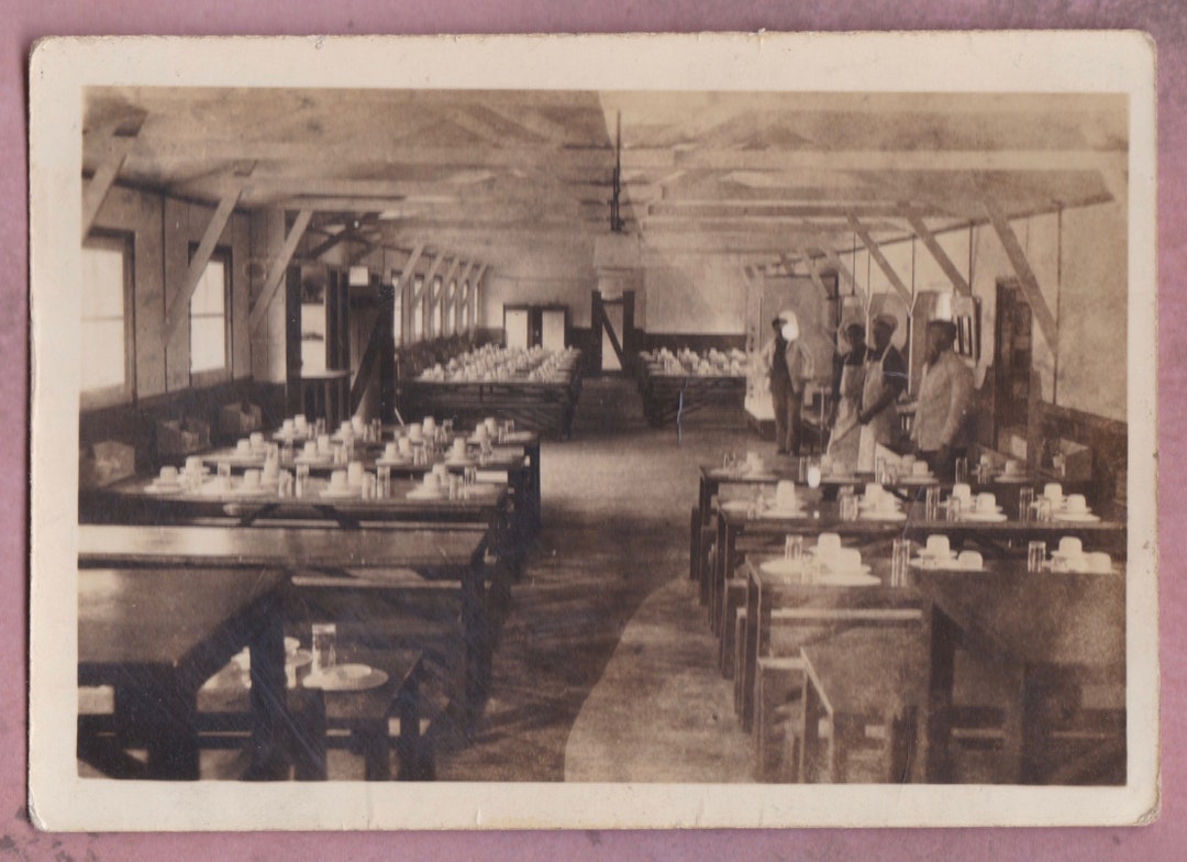 Vintage Photo, Mess Hall, Dining Staff, Occupational Photo, Place ...