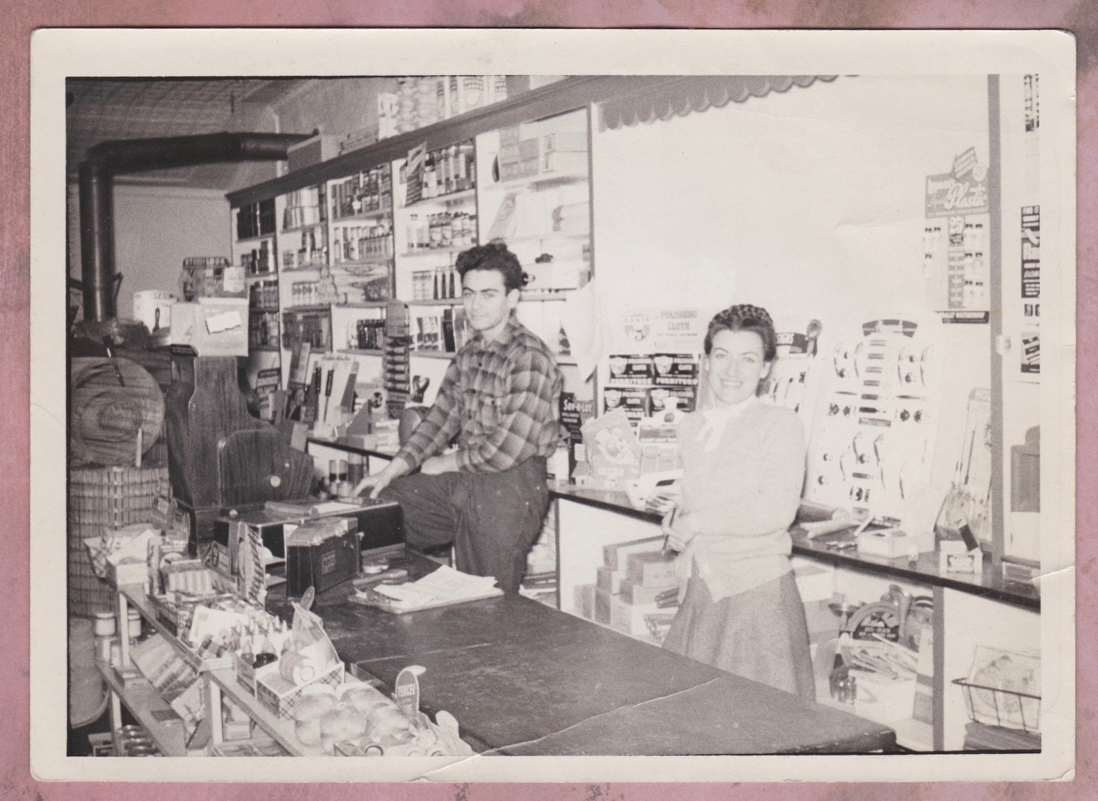 Vintage Photo, Hardware Store Interior and Employees, Occupational ...