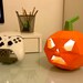 Halloween Pumpkin Lamp / Papercraft 3D DIY Low Poly / Paper Craft ...