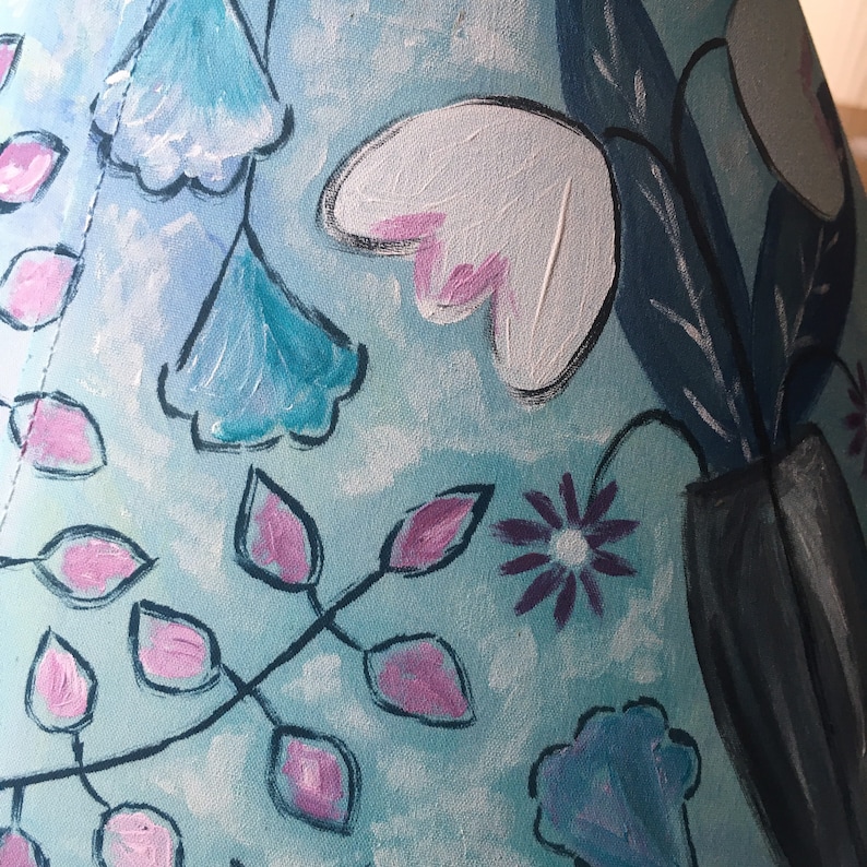 Bloomsbury Lampshade Bohemian Interiors Duncan Grant Hand - Etsy