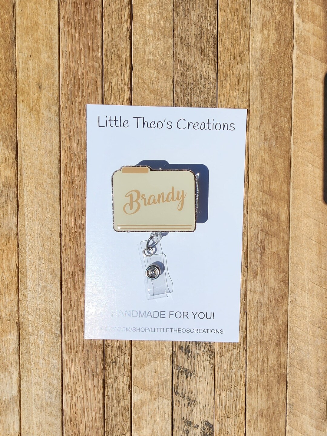 File Folder Badge Reel, Acrylic Badge Reel, Receptionist Badge Reel ...