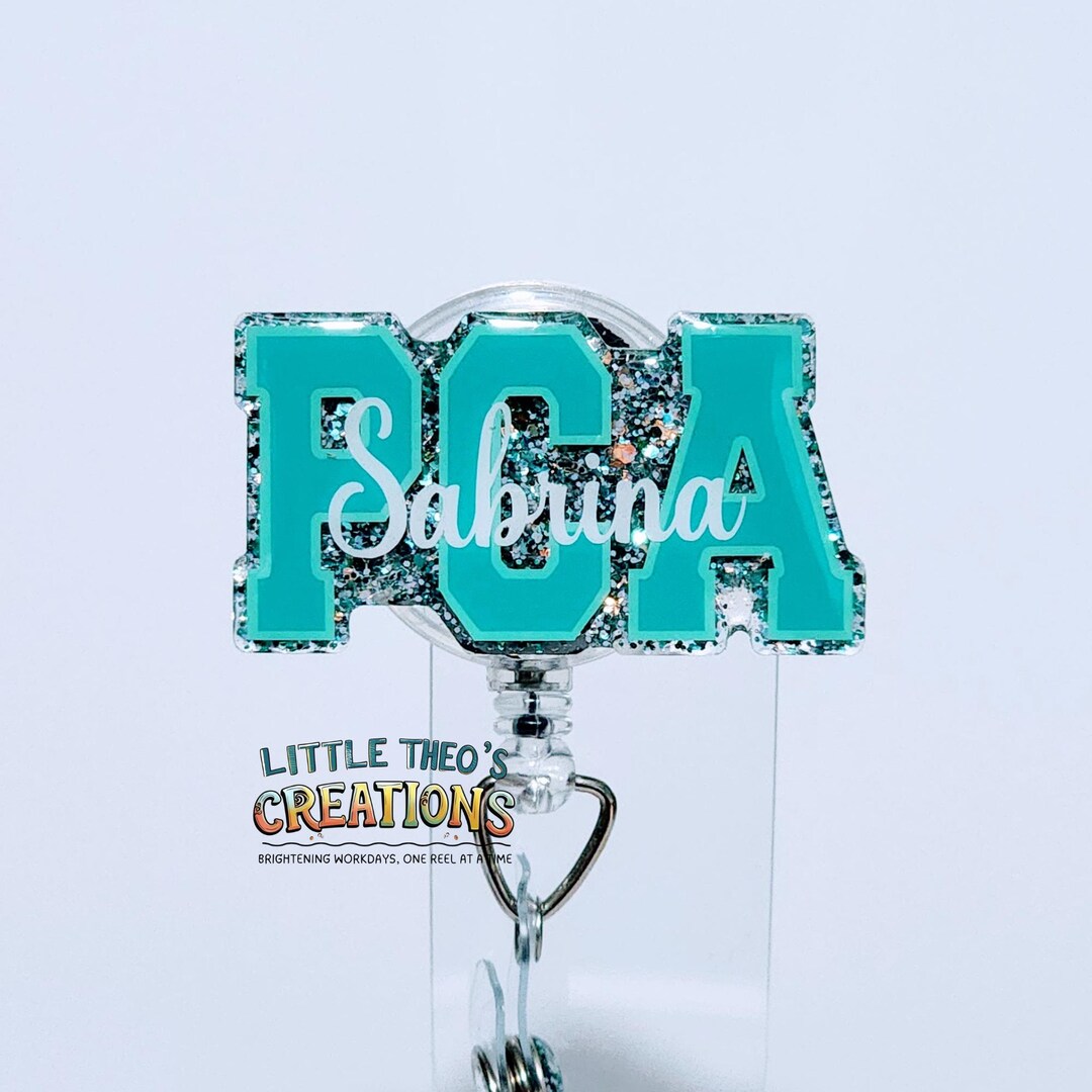 PCA Badge Reel: Interchangeable Patient Care Assistant ID Holder - Etsy
