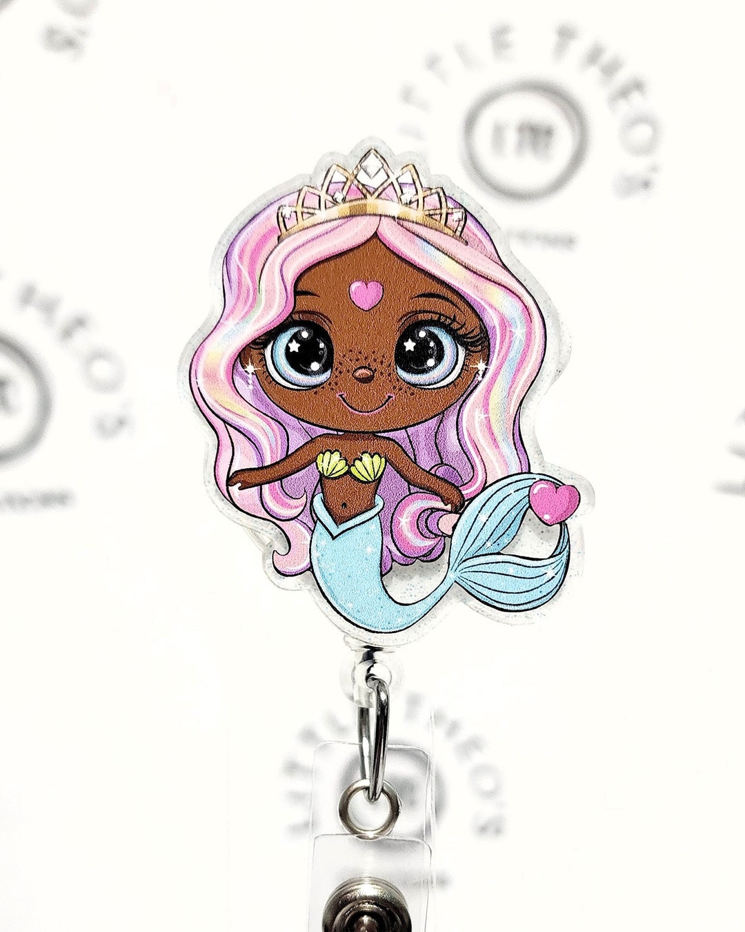 Mermaid Badge Reel: Dive Into Style With Enchanting Elegance! African ...