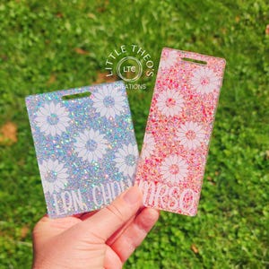 Sunflower Glitter Badge Buddy: Custom RN Nurse Badge Reel - Etsy