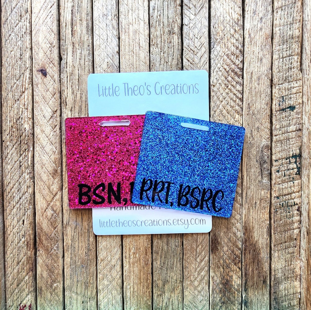 Custom Badge Buddy, Badge Buddy Glitter, Badge Buddy Nurse, Cute Badge ...