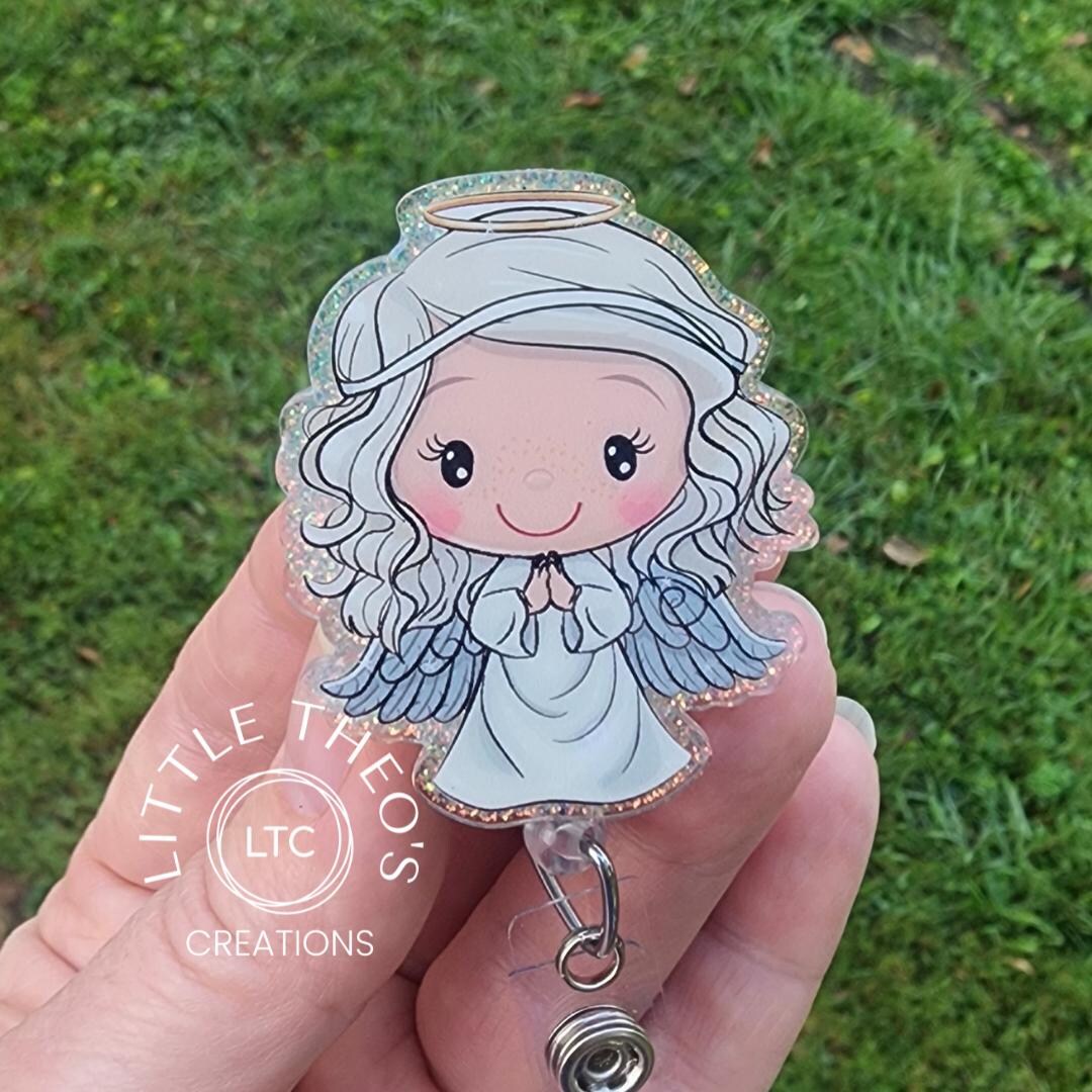 Girl Angel Badge Reel, Nurse Angel Badge Reel, Christian Badge Reel ...