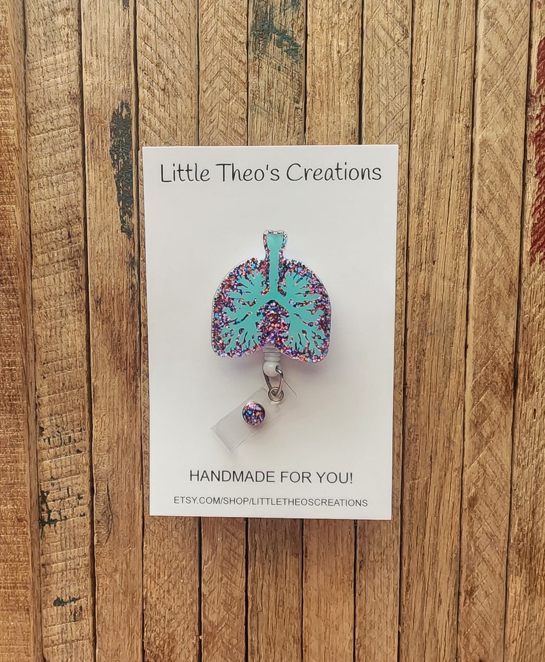 Lung Badge Reel, RT Badge Reel, Pulmonary Doctor Gift, Respiratory ...