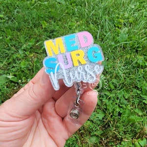 Med Surge Nurse Badge Reel, Med Surge Nurse Gift, Fridge Magnet ...
