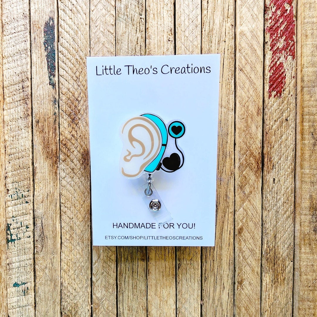 Cochlear Implant Badge Reel, Audiology Badge Reel, Audiologist Gift ...