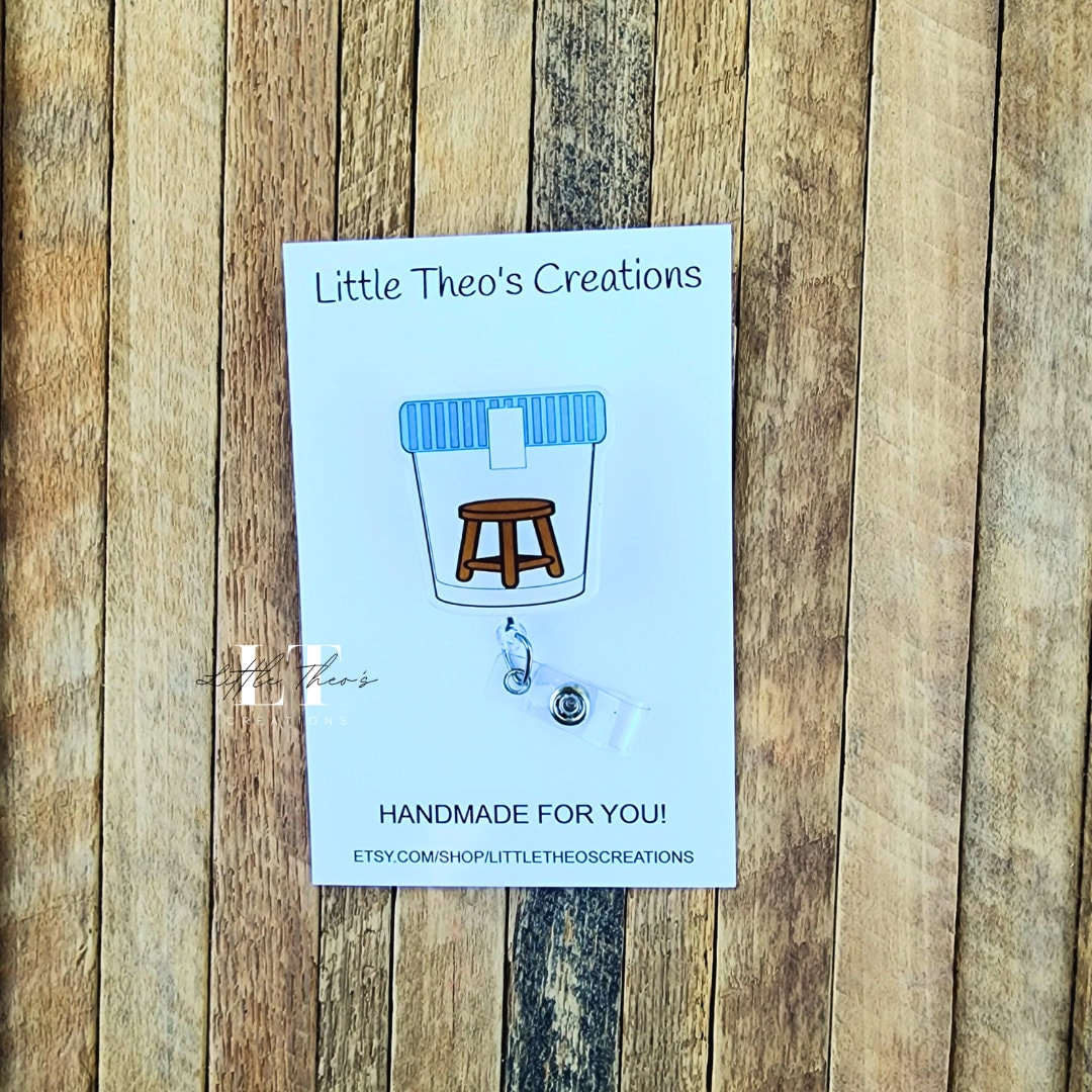 Medical Lab Humor Stool Sample Badge Reel for Professionals - Etsy