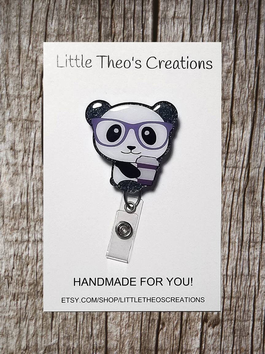 Panda Badge Reel Retractable Badge Holder Nurse Panda Gifts | Etsy
