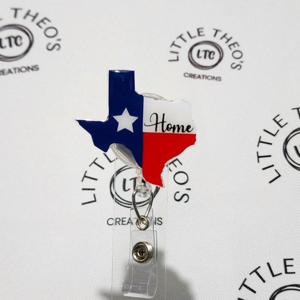 Texas Badge Holder - Etsy