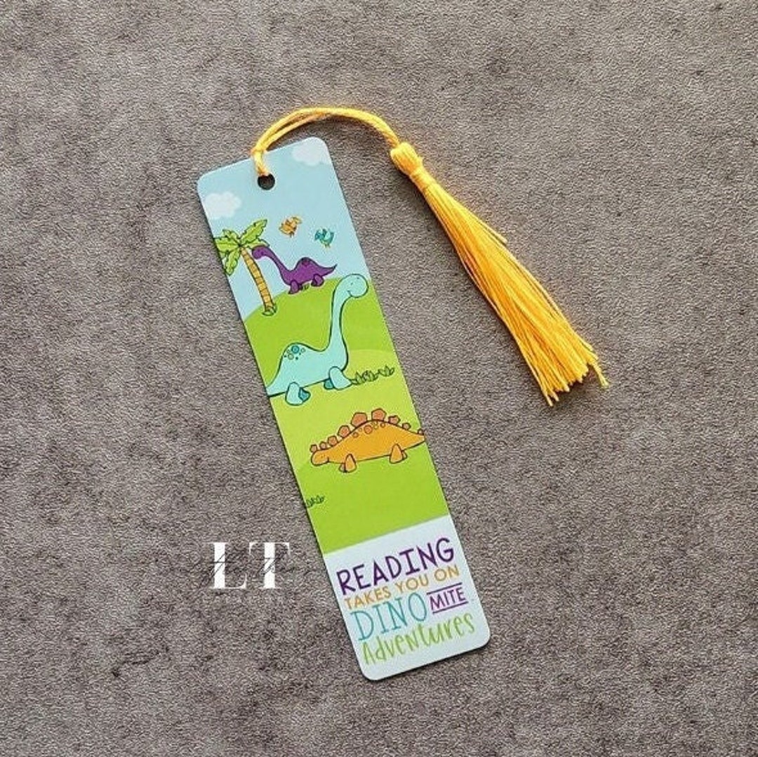 Roar Into Reading Dino Bookmark for Boys Metal, Durable, and ...