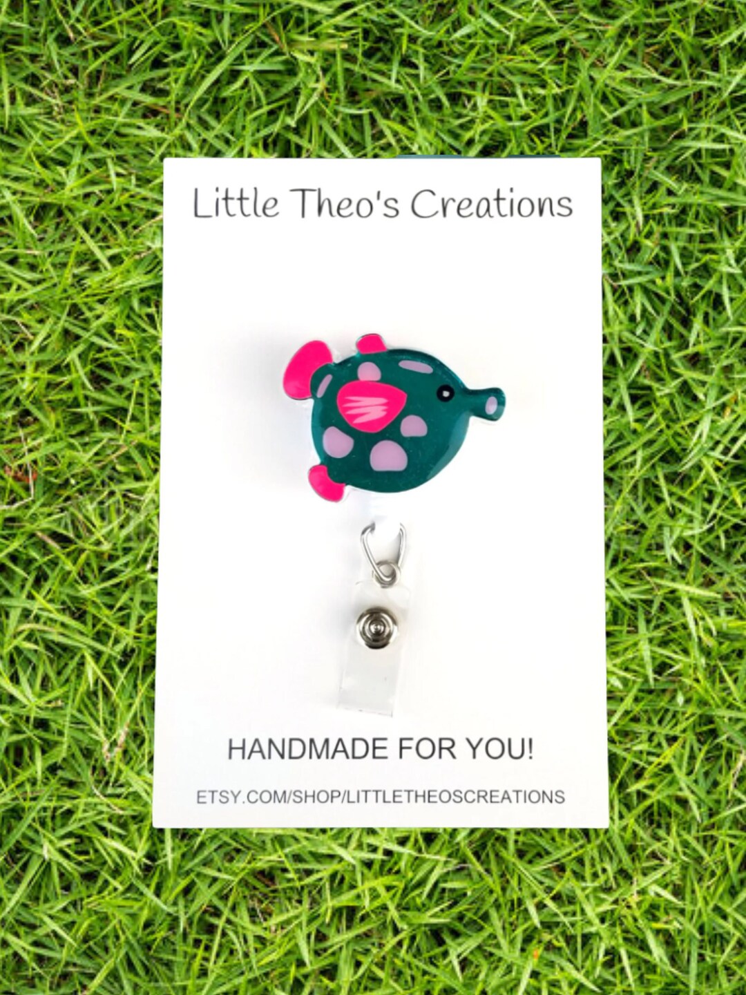 Puffer Fish Badge Reel RN Badge Reel Cute Badge Reel - Etsy