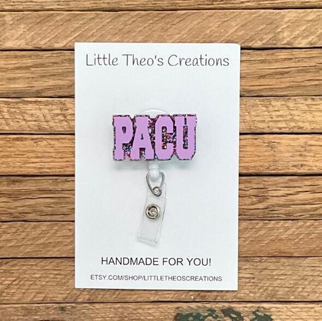 PACU Badge Reel PACU Nurse Badge Reel Nurse Gift - Etsy