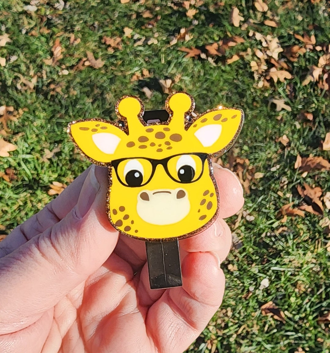 Giraffe Badge Reel, Giraffe Badge Holder, Giraffe Lover Gift, RN Badge ...