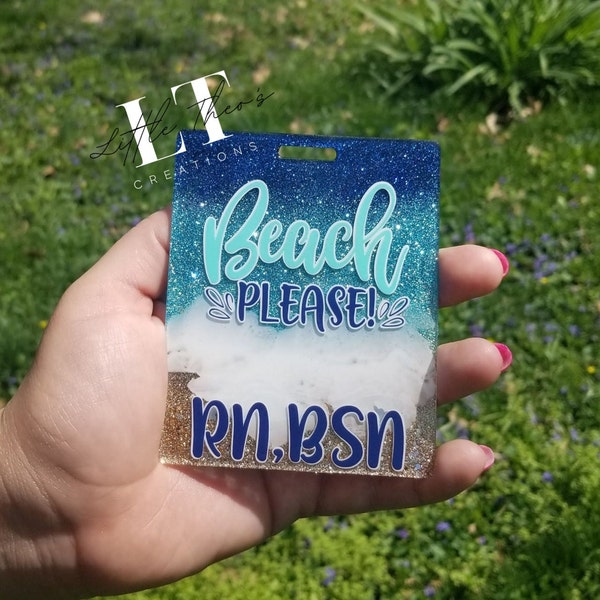 Beach Badge - Etsy