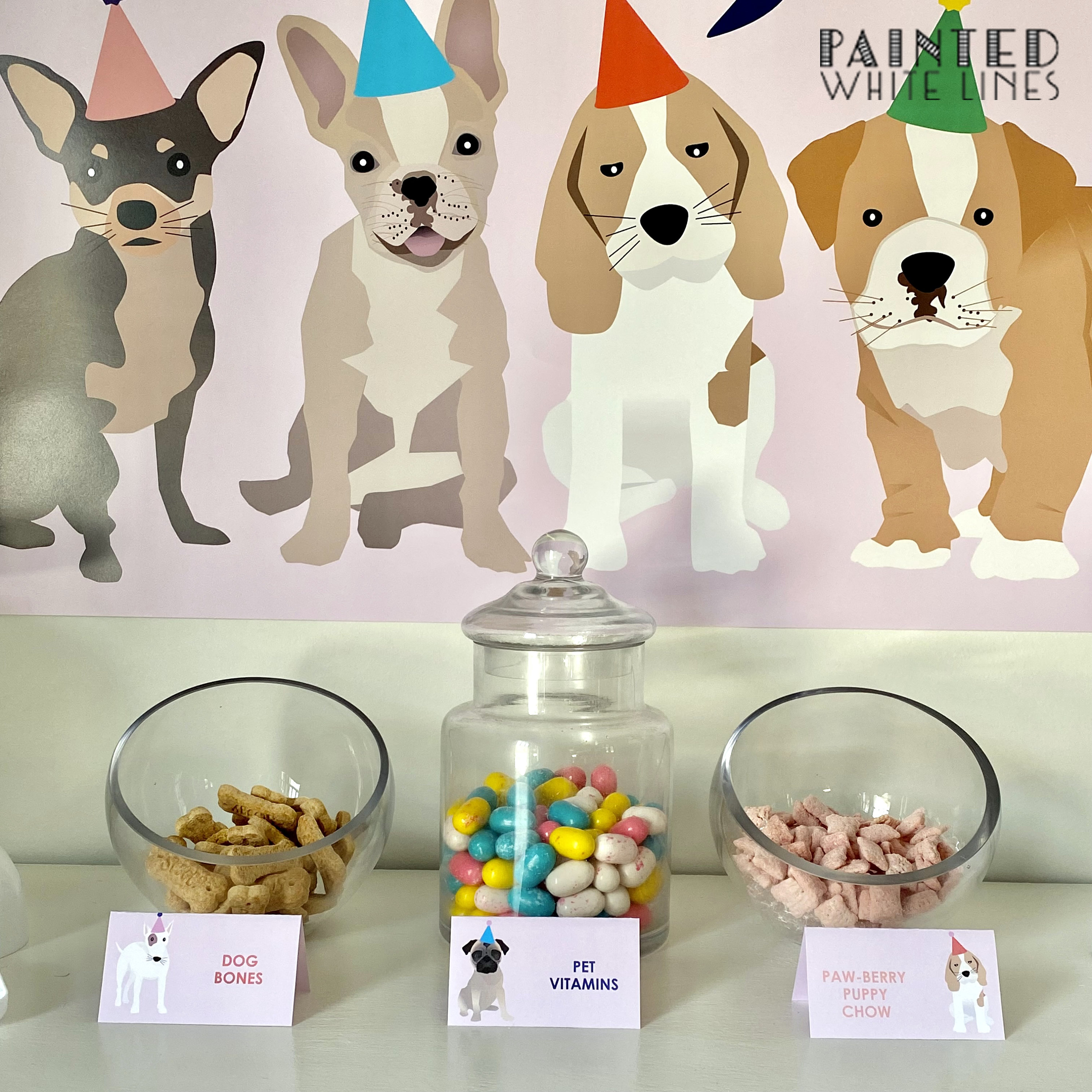 Give a Dog a Bone Puppy Party Game Printable Activity Pin the Tail on ...