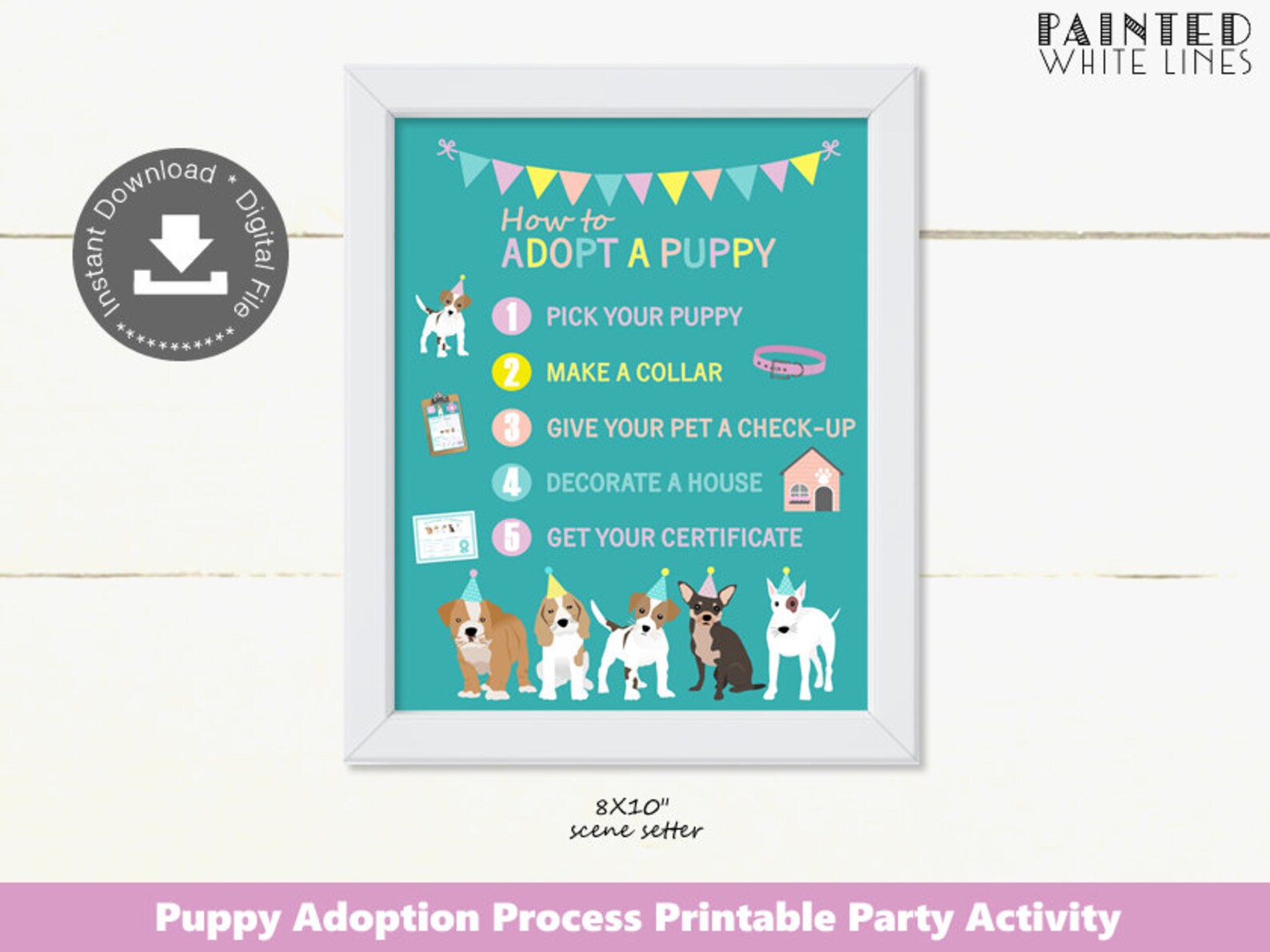 Printable Puppy Adoption Process Sign Puppy Birthday Dog - Etsy