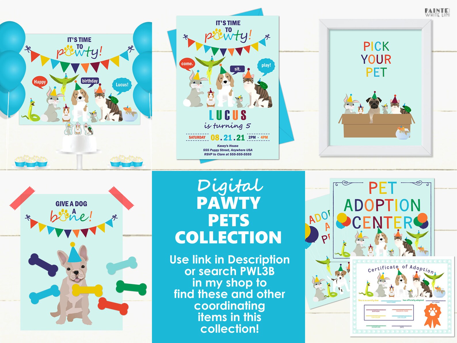 Pet Adoption Certificate Pet Adoption Party Printable Girls - Etsy