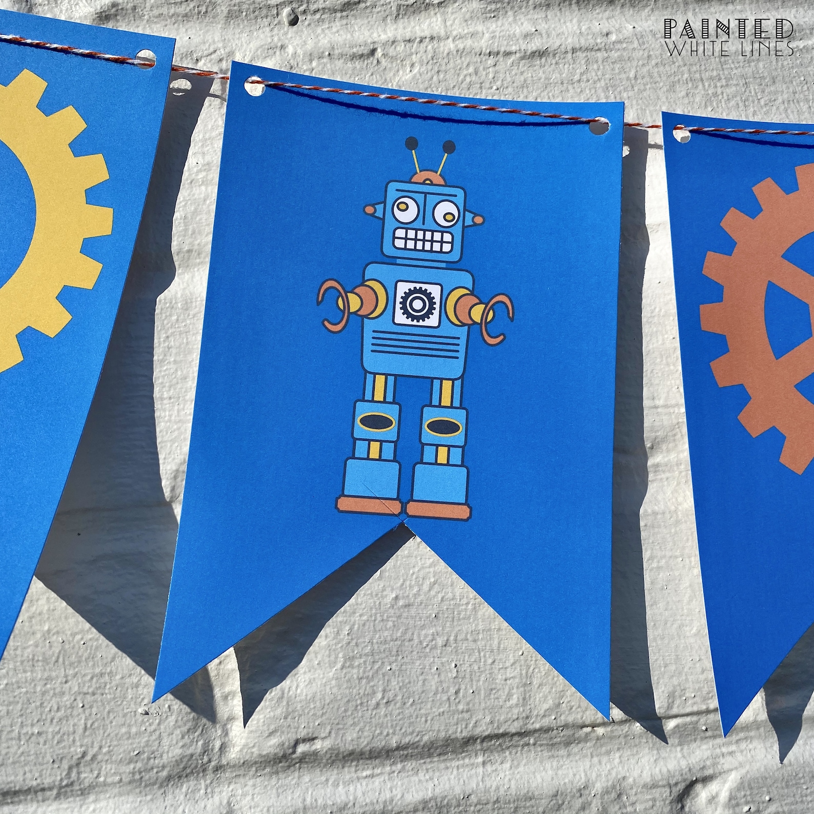 Robot Party Food Labels Printable Food Label Template Instant | Etsy