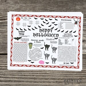 Tattoos Halloween Party Game Sign Haunted Carnival Sign Halloween ...