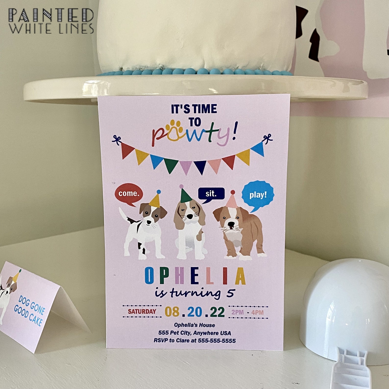 Puppy Theme Birthday Party Printables Dog Themed Girls - Etsy