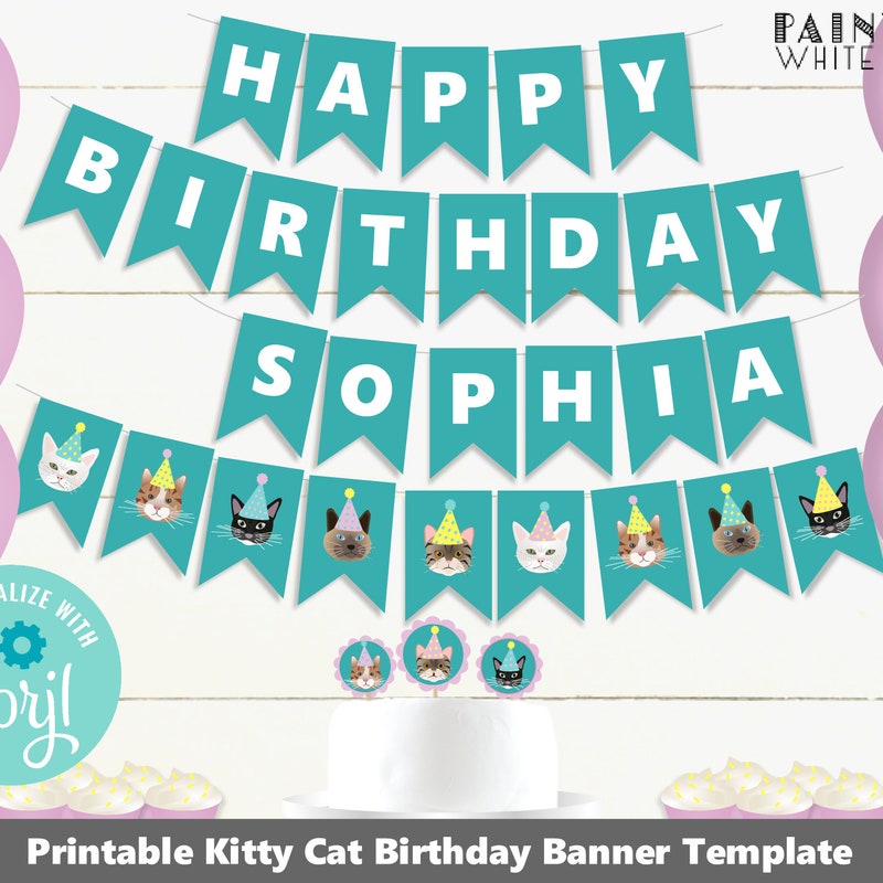 Cat Banner - Etsy
