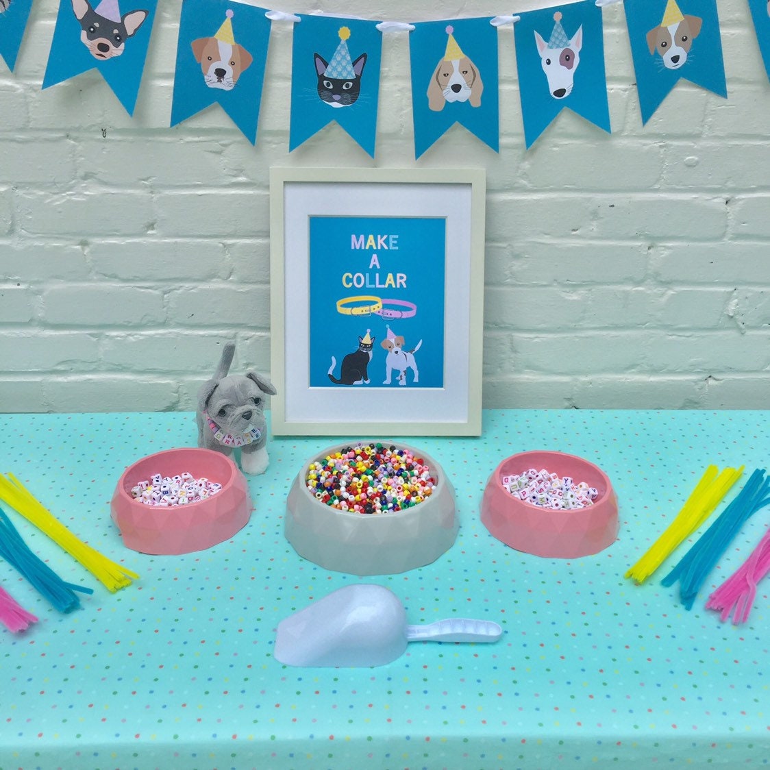 Cat and Dog Party Supplies Kitty and Puppy Party Theme Adopt a Pet ...
