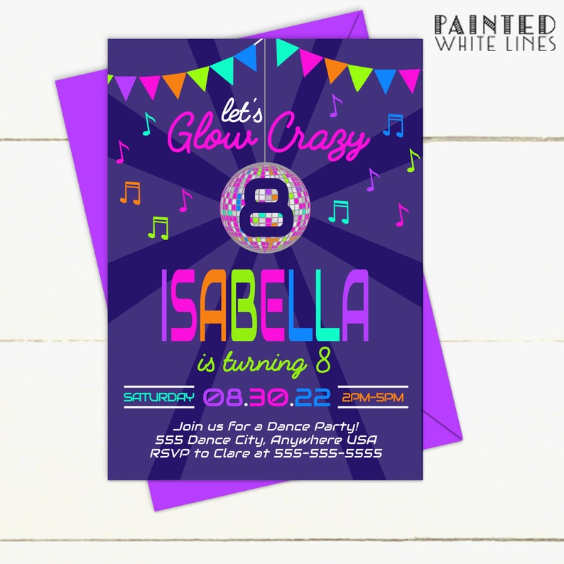 Dance Party Food Labels Printable Party Favor Bag Topper - Etsy