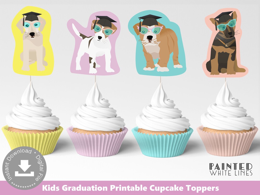 Preschool Graduation Cupcake Toppers Cupcake Wrappers Printable ...