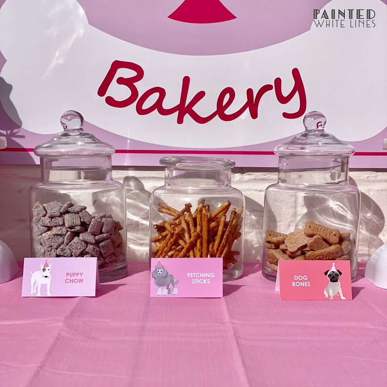 Pink Puppy Dog Theme Birthday Party Instant Download Girls Birthday ...