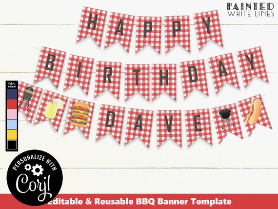 Printable Backyard BBQ Banner BBQ Banner Summer BBQ Bbq Party - Etsy
