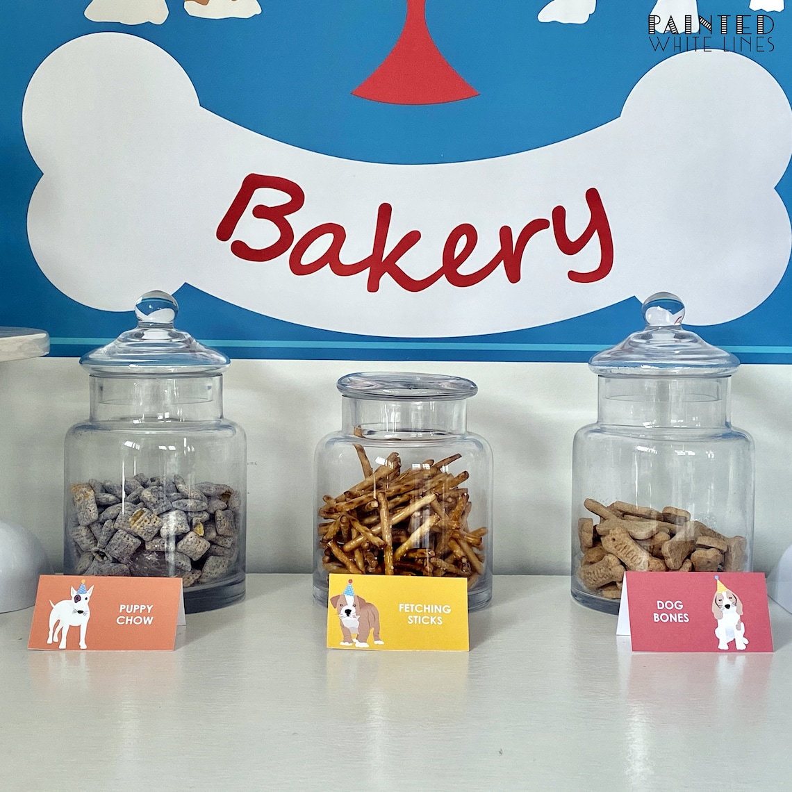 Boys Puppy Party Food Labels Printable Food Label Template - Etsy