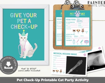 Printable Cat Games Party for Cat Mom Birthday Gift for Cat - Etsy