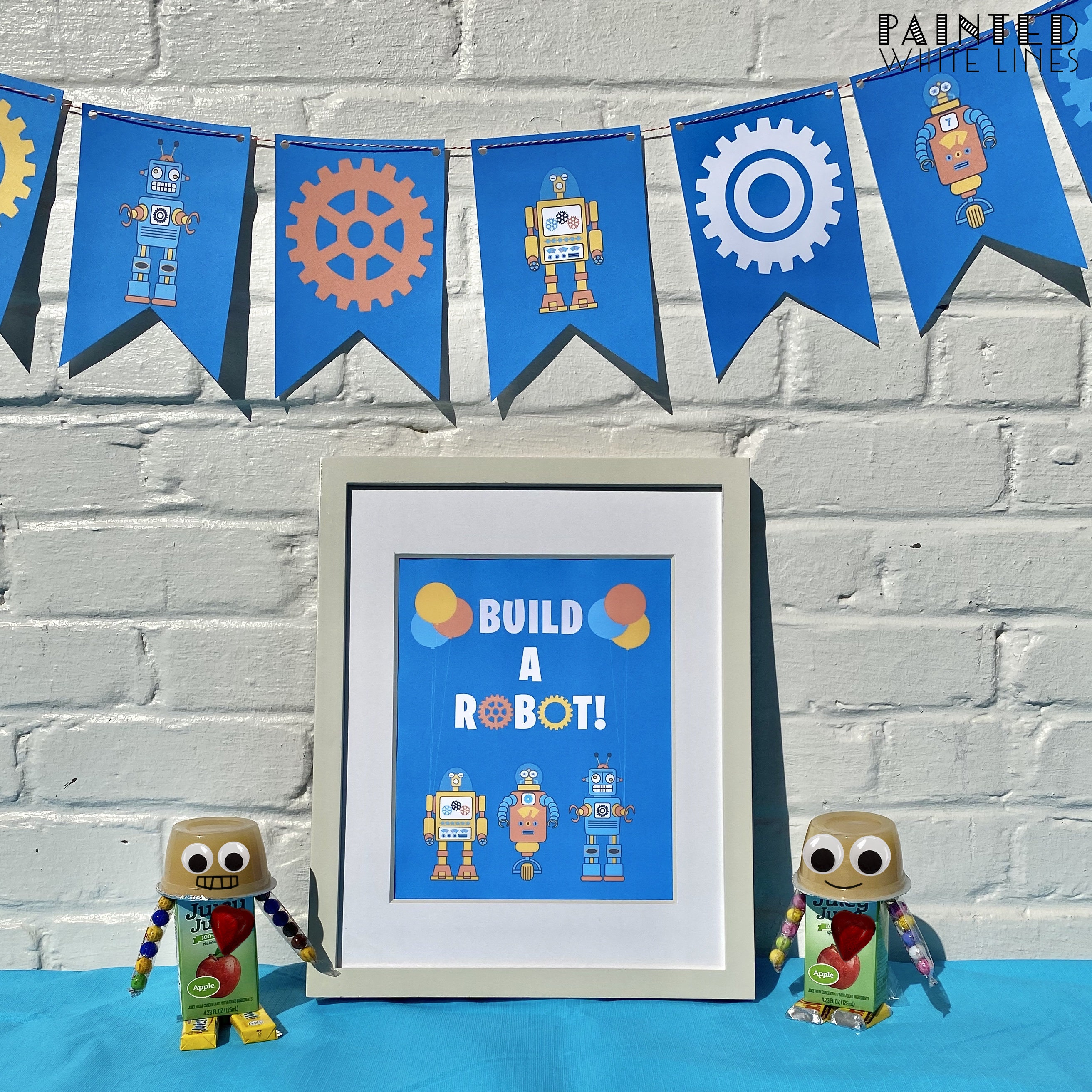 Robot Bingo Game Printable Bingo Game Bingo Cards Robot Party | Etsy