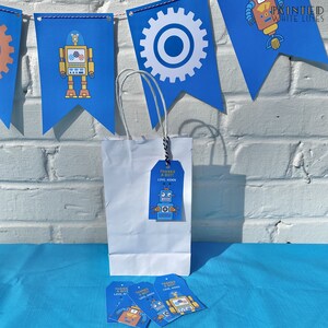 Robot Party Food Labels Printable Food Label Template Instant Download ...