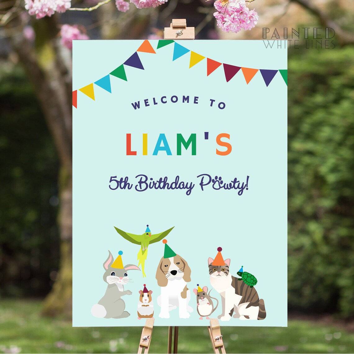 Pet Party Food Labels Printable Birthday Table Tents Corjl Template ...