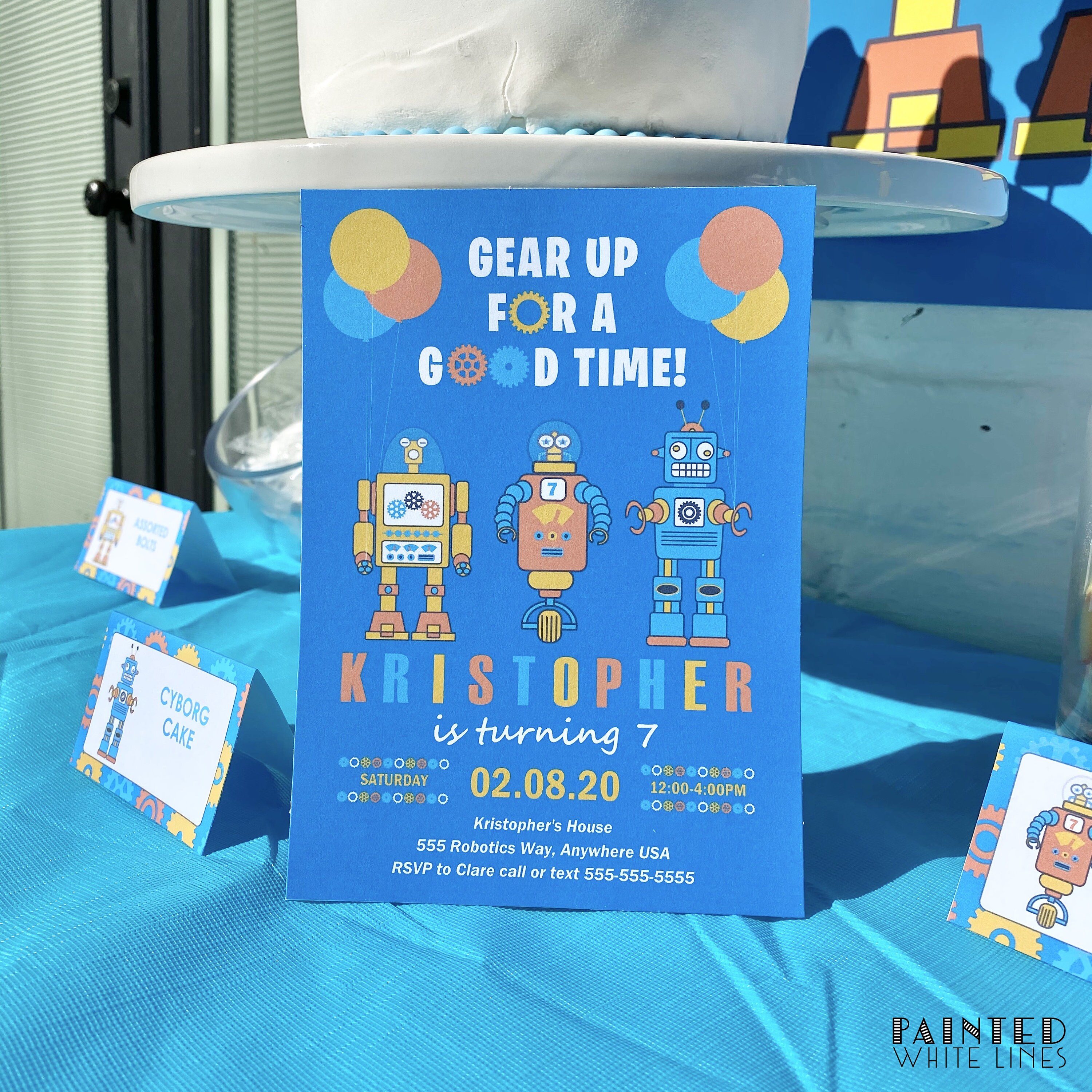 Robot Bingo Game Printable Bingo Game Bingo Cards Robot Party Etsy