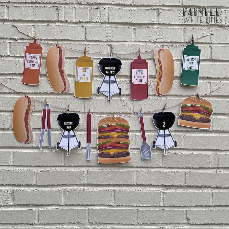 BBQ Party Activity Sheet Printable Editable Template Kids Coloring ...