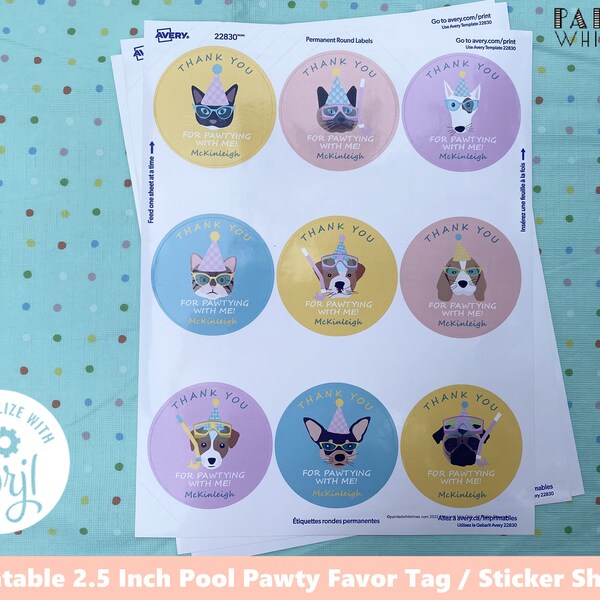 Pool Party Stickers - Etsy