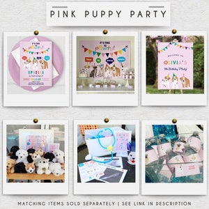 Puppy Theme Birthday Party Printables Dog Themed Girls Birthday Party ...