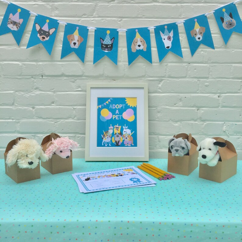 Printable Kids Pool Party Decor Flag Banner Birthday Decorations ...