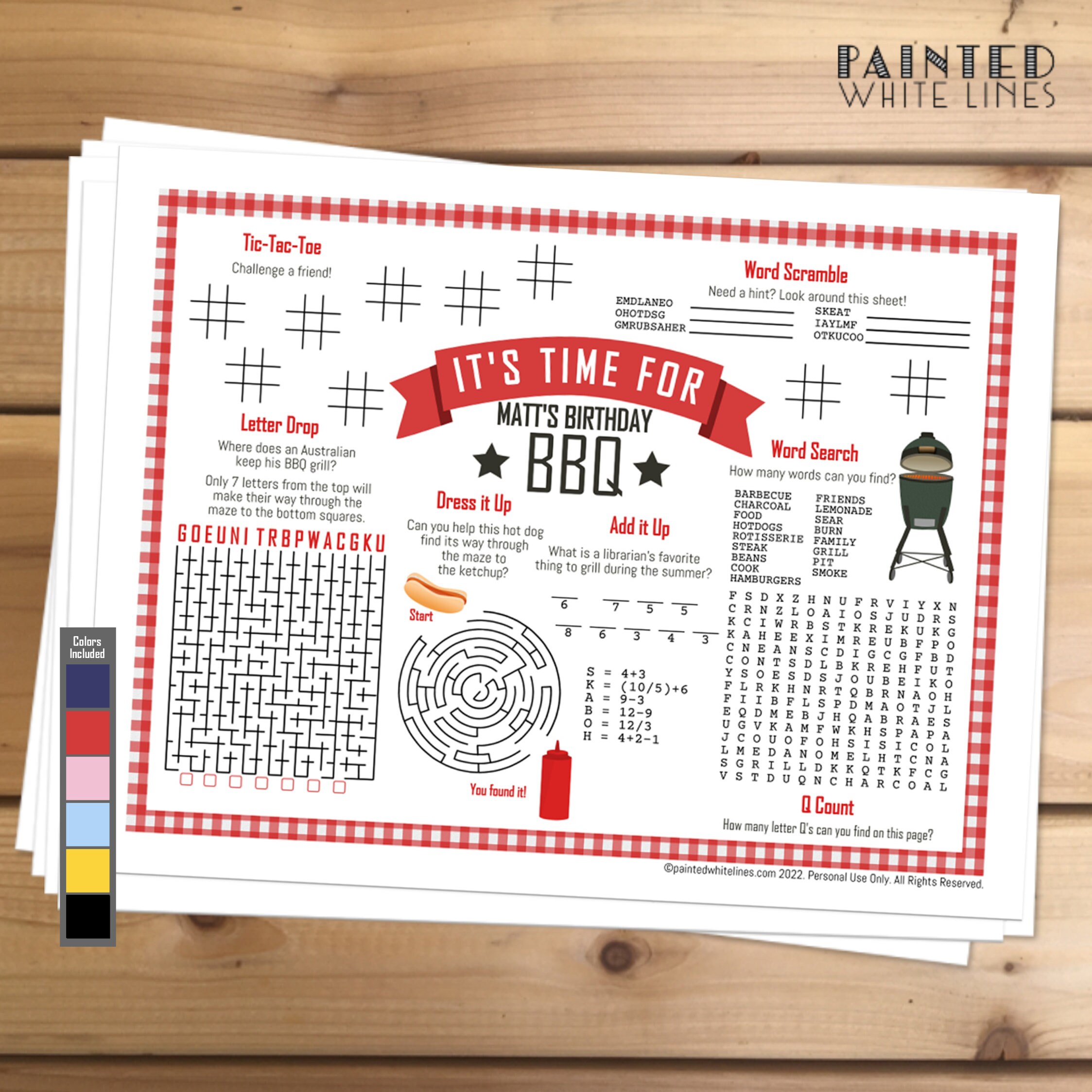 Printable Backyard BBQ Table Tents Template BBQ Food Labels Summer BBQ ...
