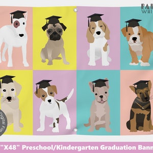 Preschool Kindergarten Graduation Party Banner Cake Table Backdrop PWL6 ...