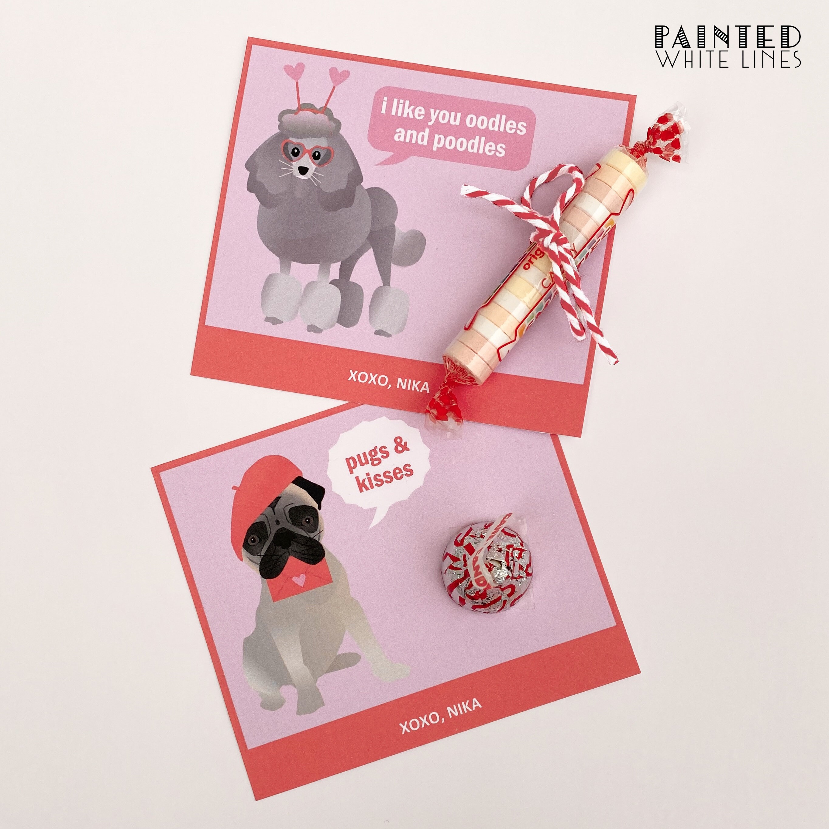 Dog Pun Valentines Kids Valentines Cards Templates Classroom | Etsy