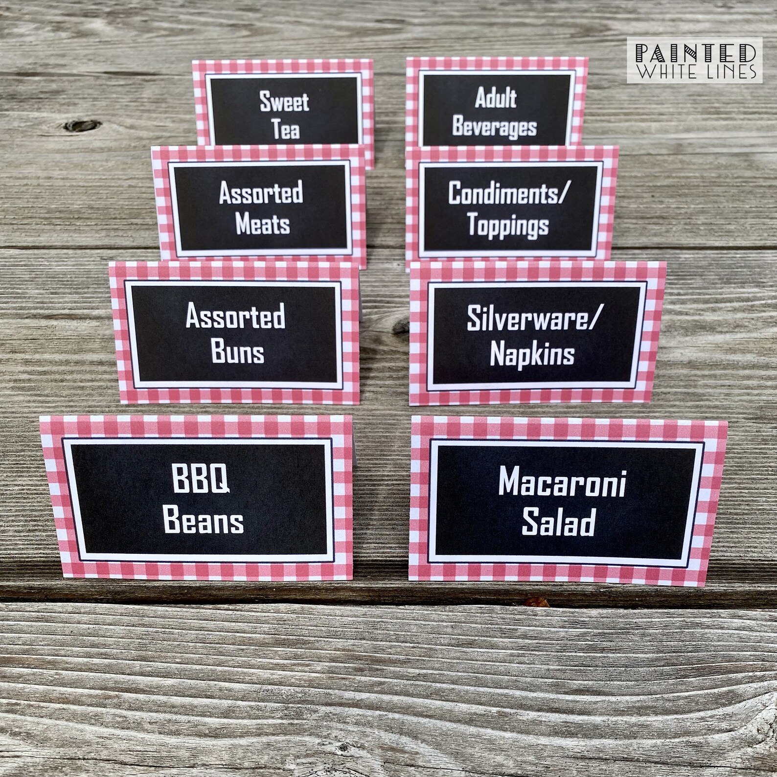 Burger Party Favor Tag Template Printable Editable Digital Instant ...